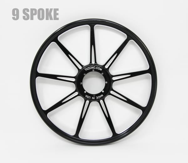 TKI 8 Inch 9 Spoke Billet Wheels